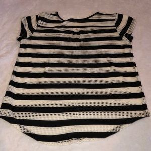 Converse | Tops | Converse Mesh Black And White Shirt | Poshmark